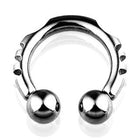 8g Notched Stainless Circular Barbell | Tulsa Body Jewelry