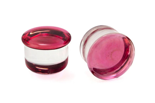 Single Flare Glass Plugs