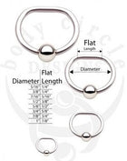 Captive D-Rings | Body Circle Designs – Tulsa Body Jewelry