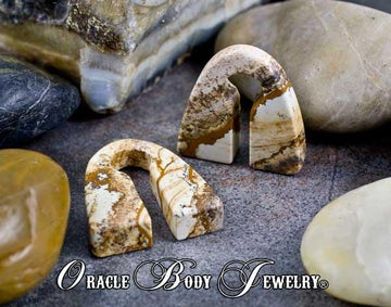 Picture Jasper Pyramids | Oracle Body Jewelry – Tulsa Body Jewelry