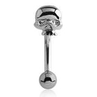 Skull Stainless Eyebrow Barbell | Tulsa Body Jewelry