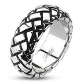 Stainless Steel Basket Weave Ring – Tulsa Body Jewelry