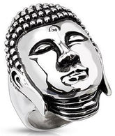 Stainless Steel Meditating Buddha Ring – Tulsa Body Jewelry