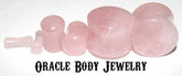 Rose Quartz Plugs | Oracle Body Jewelry – Tulsa Body Jewelry