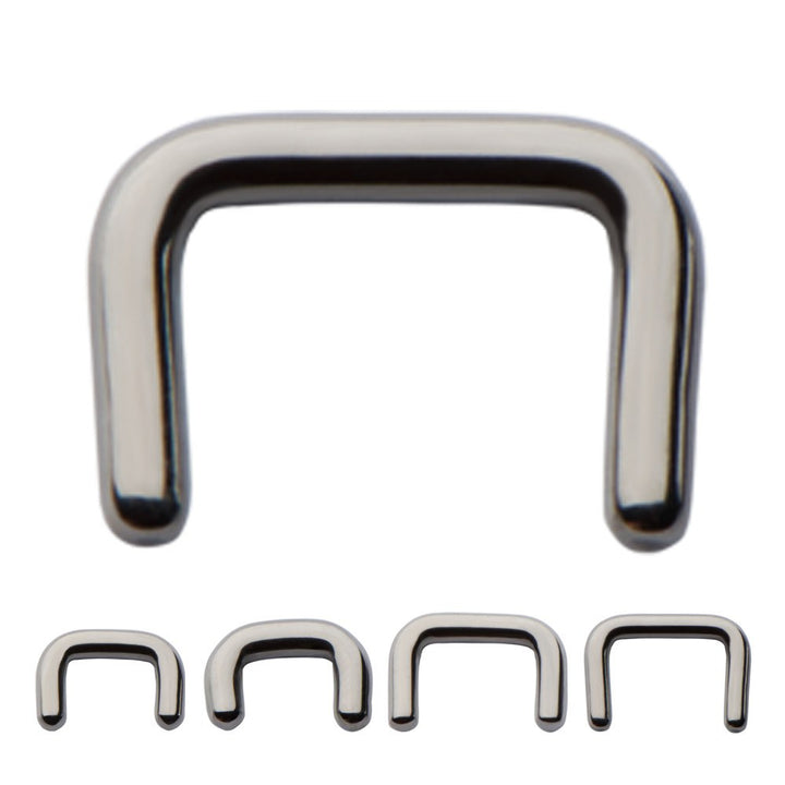 Short Staple Stainless Septum Retainer | Tulsa Body Jewelry